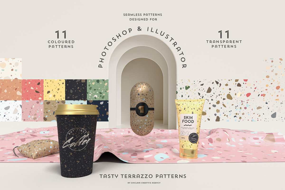 22 Seamless Terrazo Patterns