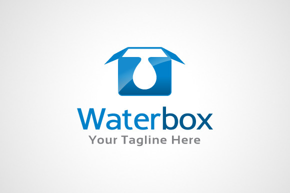 Water Box Logo Template, a Branding & Logo Template by gunaonedesign