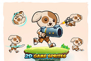 Dogie 2D Game Sprites, an Illustration by DionArtworks