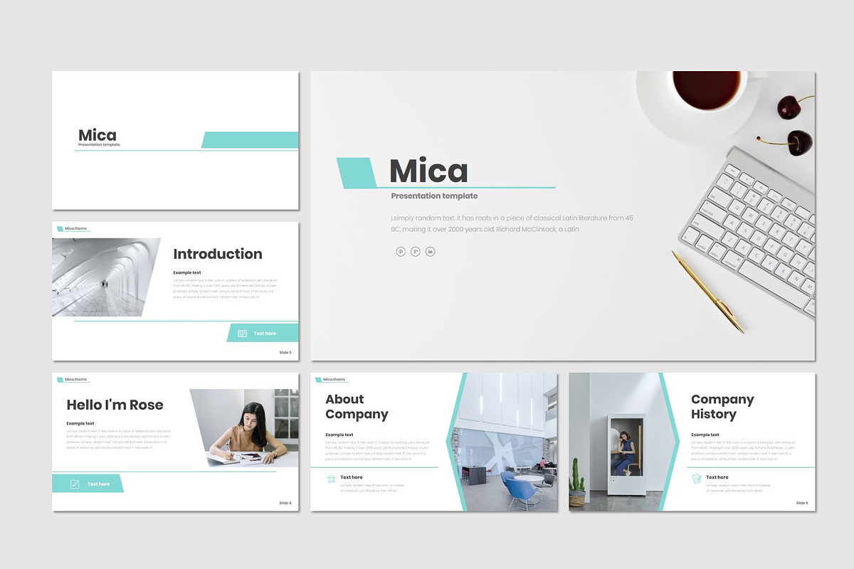 Mica - Keynote Template, a Presentation Template by inspirasign ...