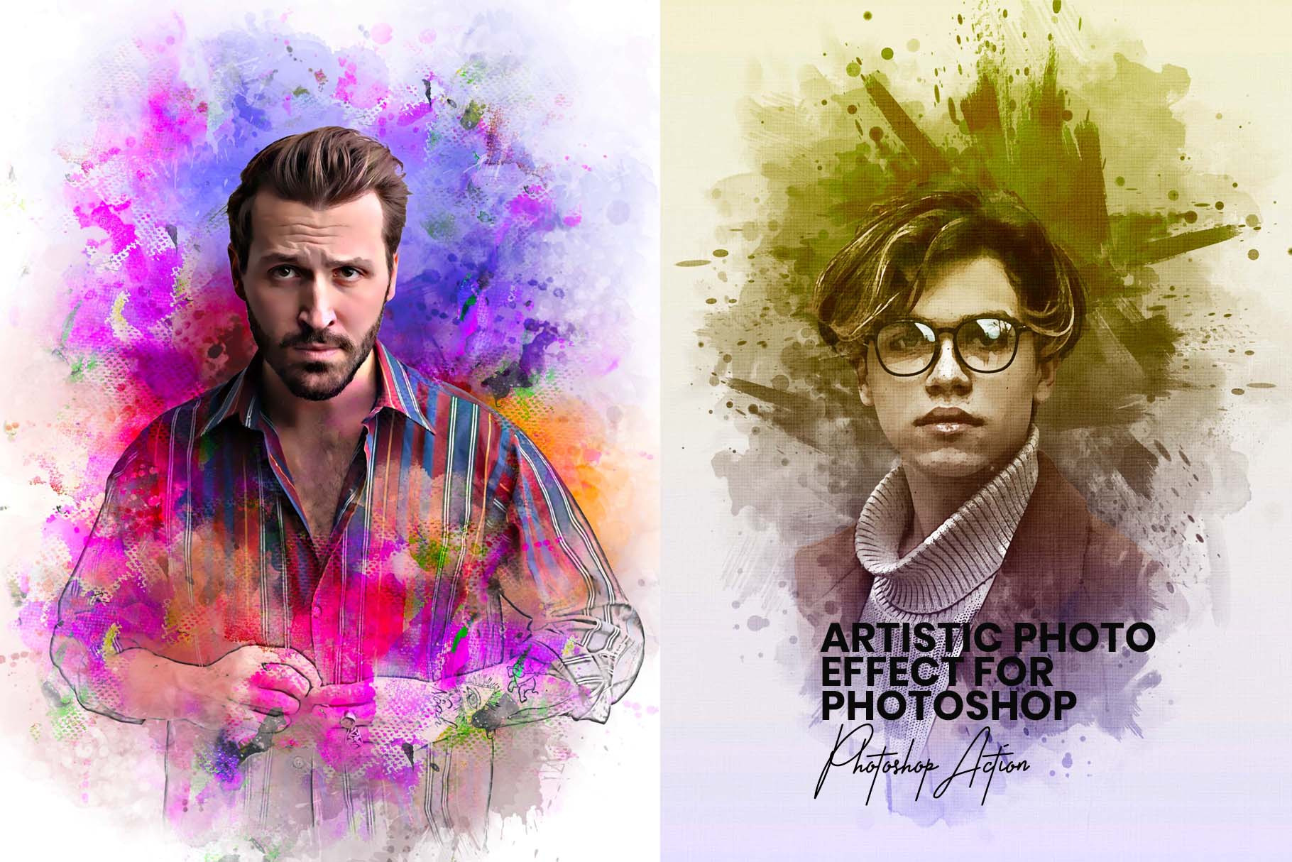 Artistic Photo Effect for Photoshop, an Action Add-On by MRI STUDIO