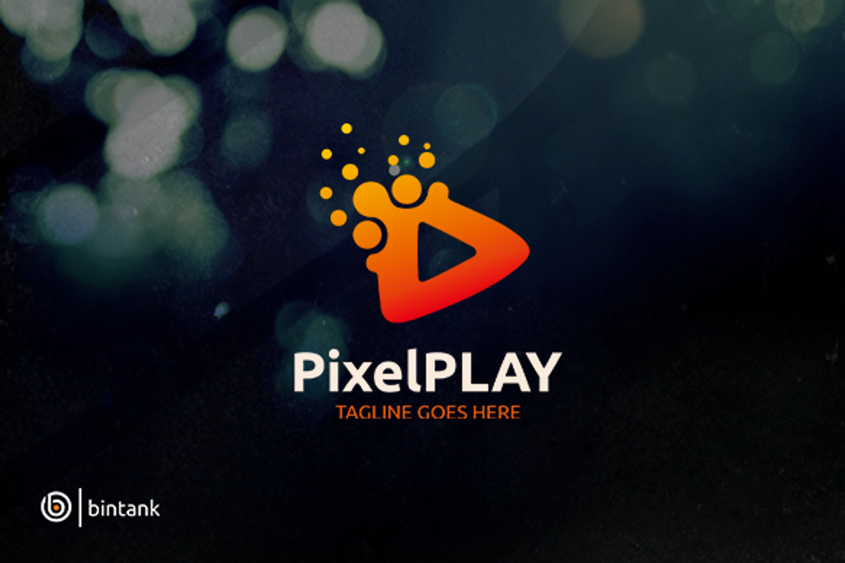 Pixel Play Logo, a Branding & Logo Template by Bintank Studio