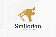Smilodon Logo Template, a Branding & Logo Template by LOGOMAGINE