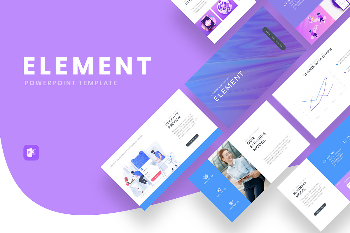 Element Business PowerPoint Template, a Presentation Template by slidequest