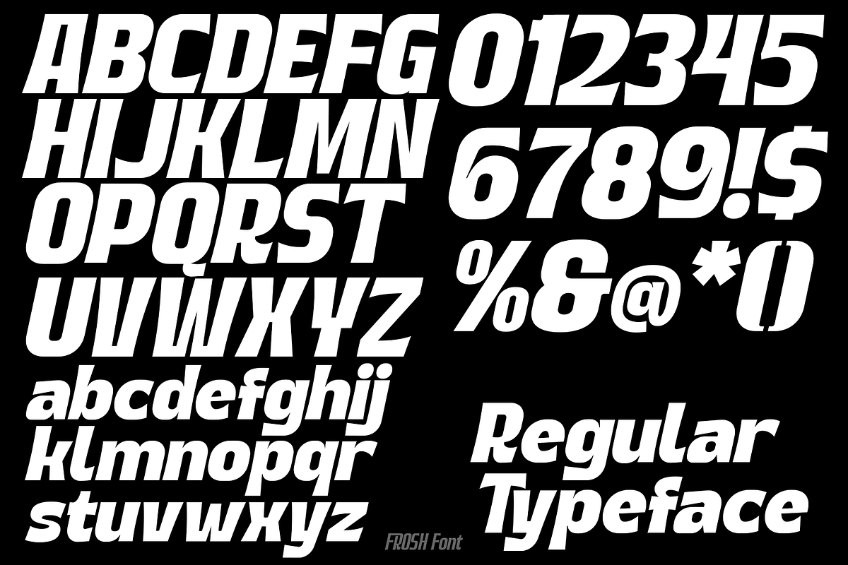 Frosh Font Family, a Sans Serif Font by TypeClassHeroes