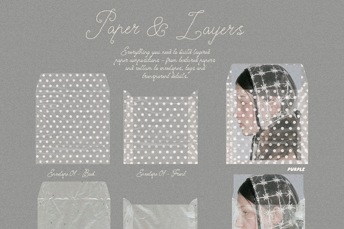 Paper & Layers: Mixed Media Assets, an Object Graphic by Purple