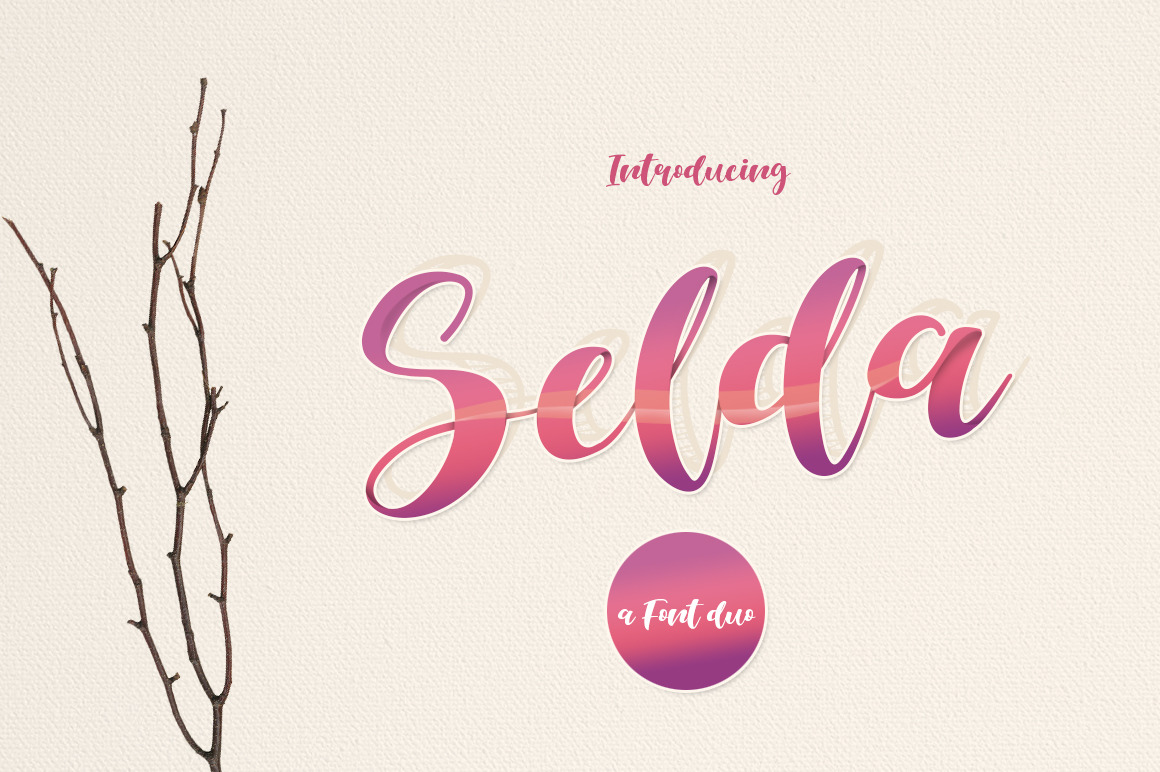 Selda Script Font Duo, a Script Font by khurasan