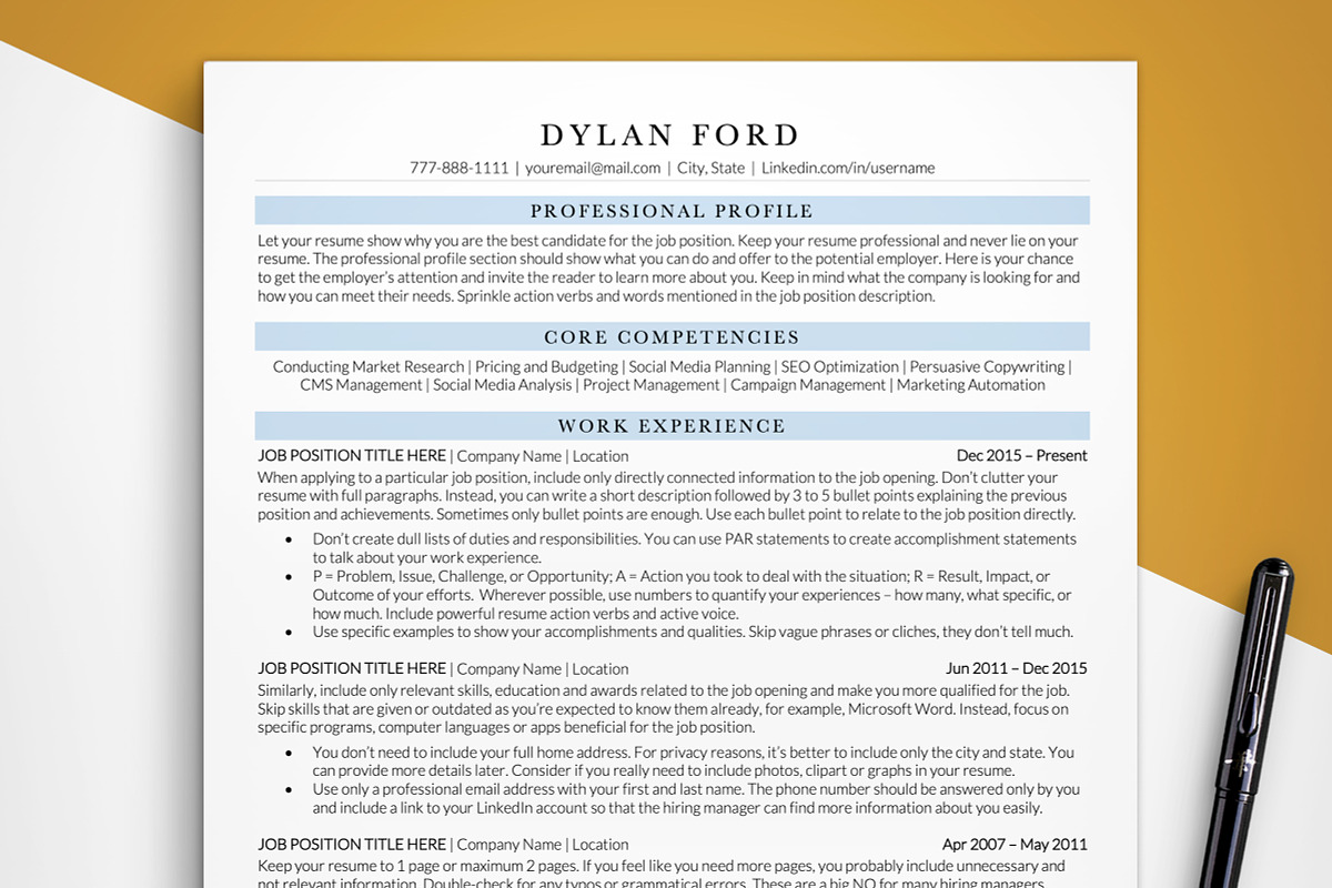 CEO ATS Friendly Resume Template, a Resume Template by BestResumes.Co