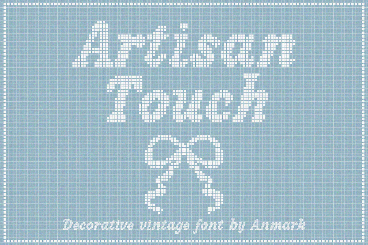 Artisan Touch Vintage Pixel Serif Font