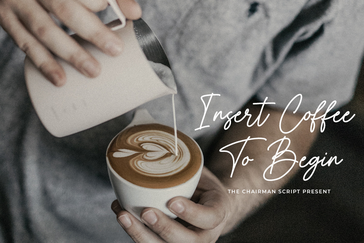 The Chairman Signature Font
