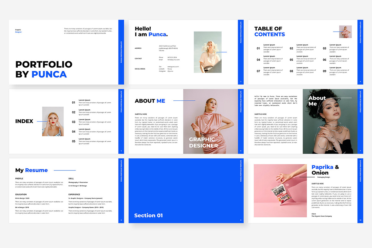 Portfolio Google Slides Template