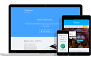 Captivate WordPress Flat UI Theme, a WordPress Template by Creatika