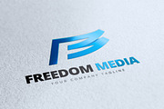 Freedom Media Logo, a Branding & Logo Template by Vectorwins Premium Shop