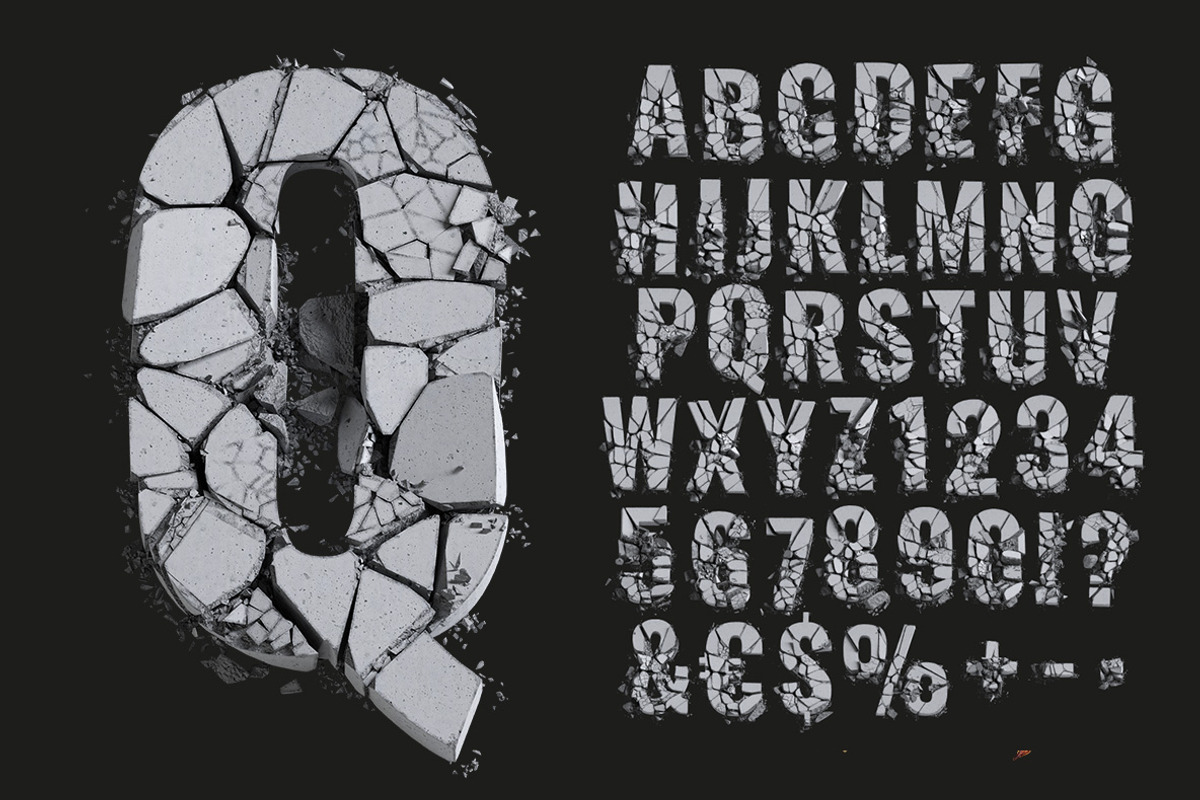 FOT Concrete Font, a Font by Handmadefont