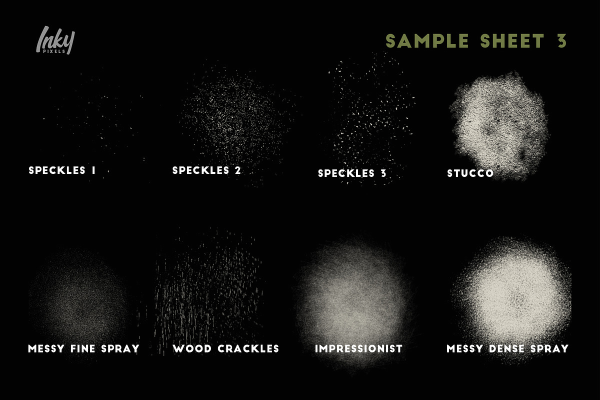Debris Texture Brushes for Procreate, a Brush Add-On by Inky Pixels