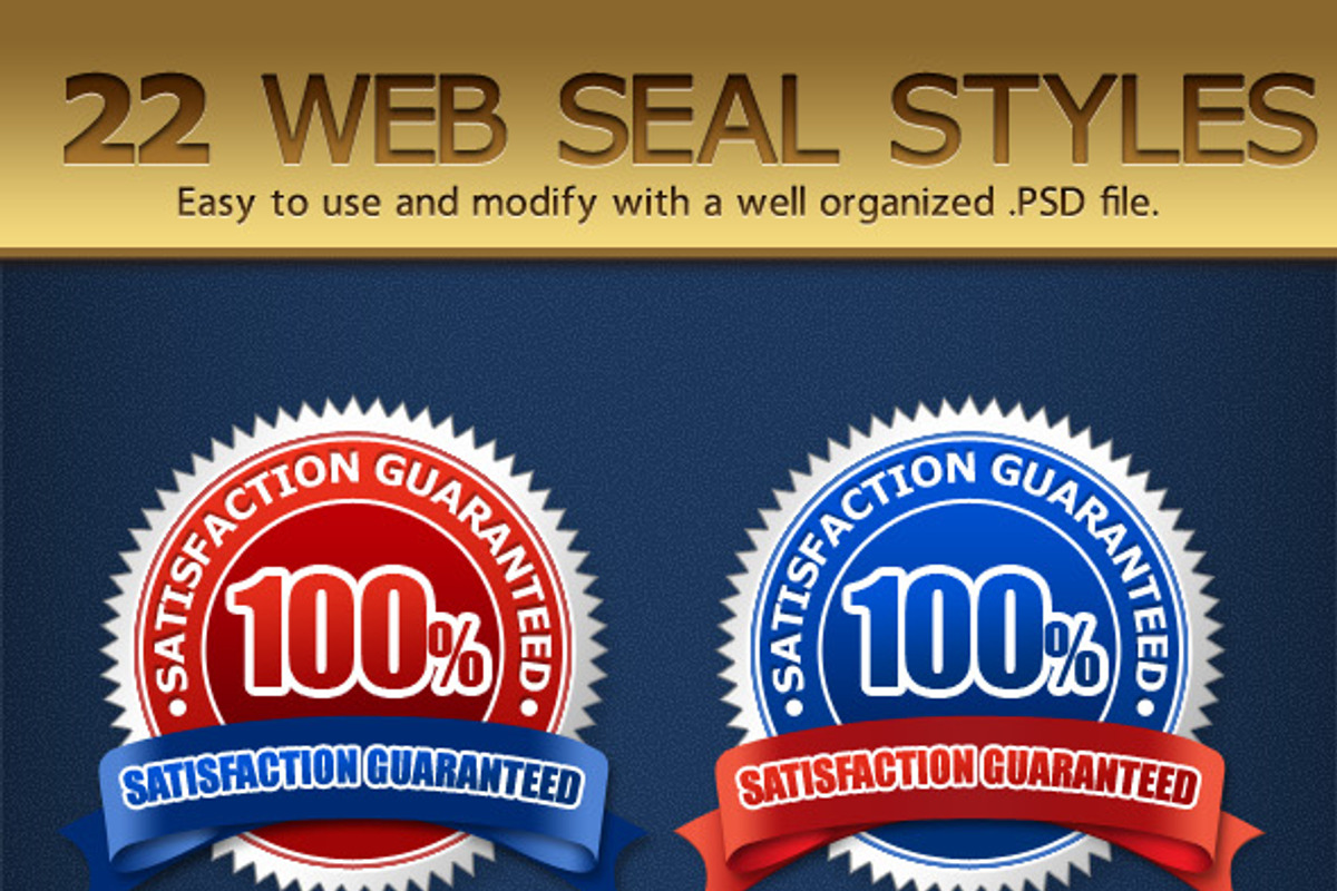 22 Web Seal Styles, a Templates & Theme by iconnice