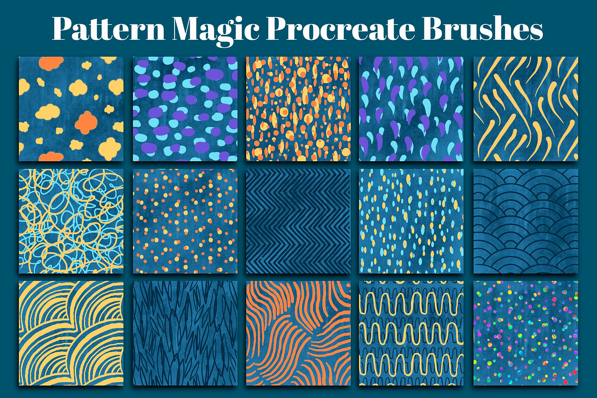 Pattern Magic Procreate Brushes, a Brush Add-On by Mels Brushes