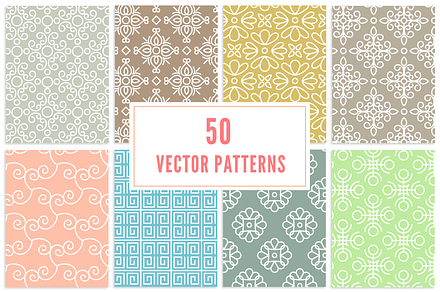 Seamless Vector Patterns, a Pattern Graphic by DeepDesign