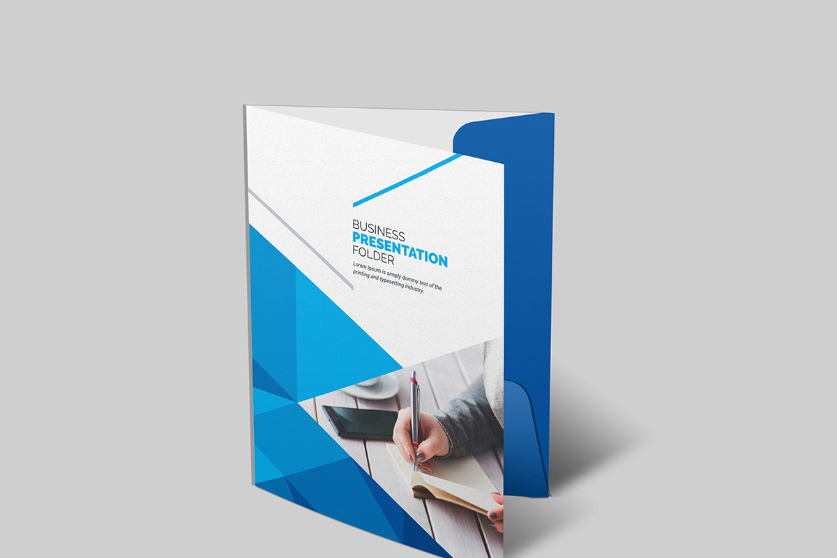 Clean Corporate Folder, a Stationery Template by GenerousArt | Creative ...