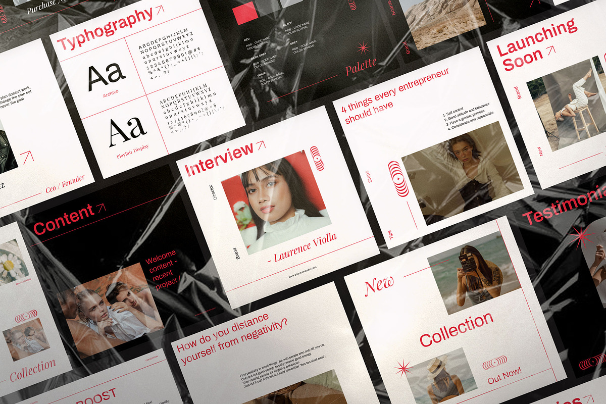 Phantom Brand Kit Social Media, a Social Media Template by Dirtytemp Studio