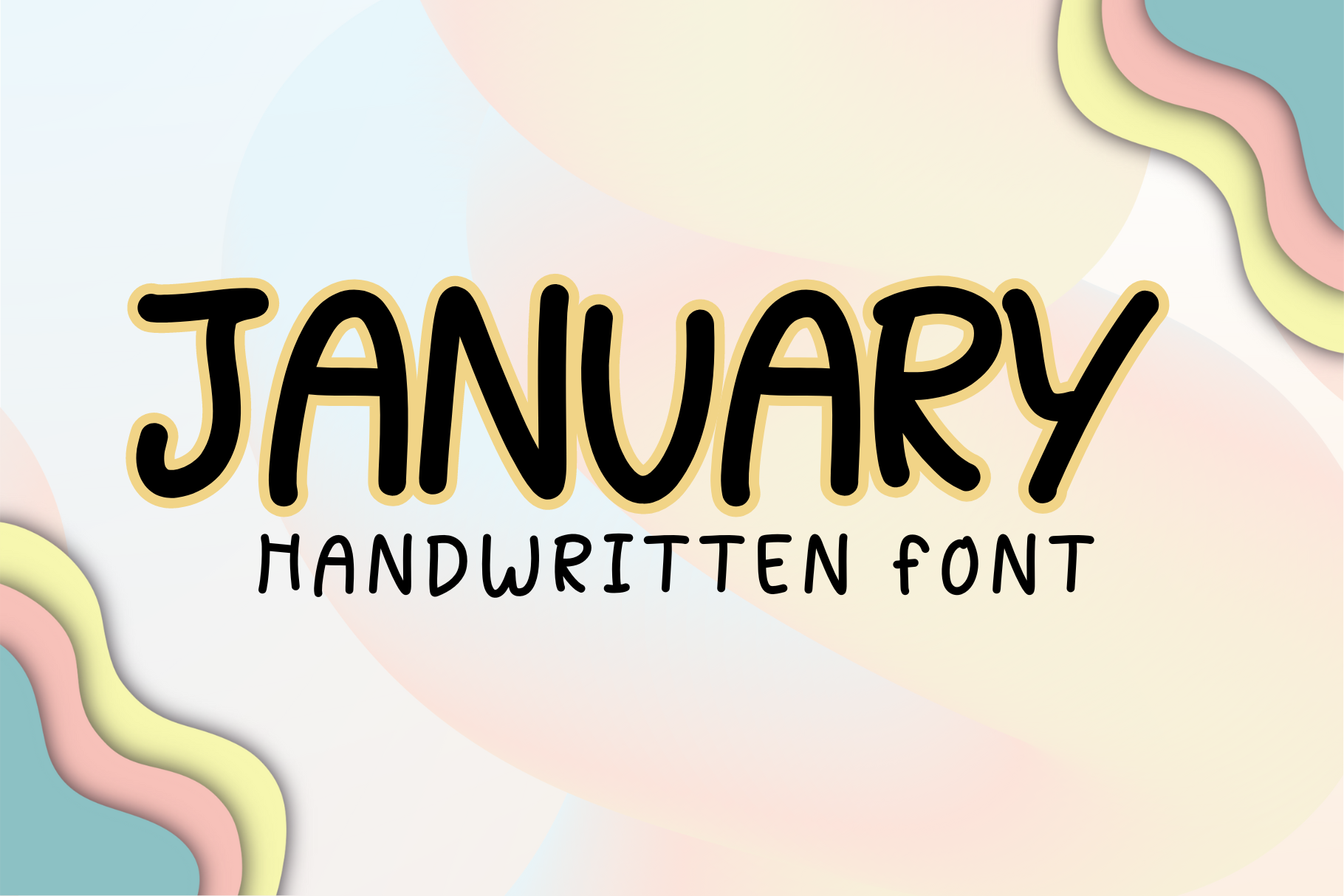 JANUARY, a Handwritten Font by Sirinart