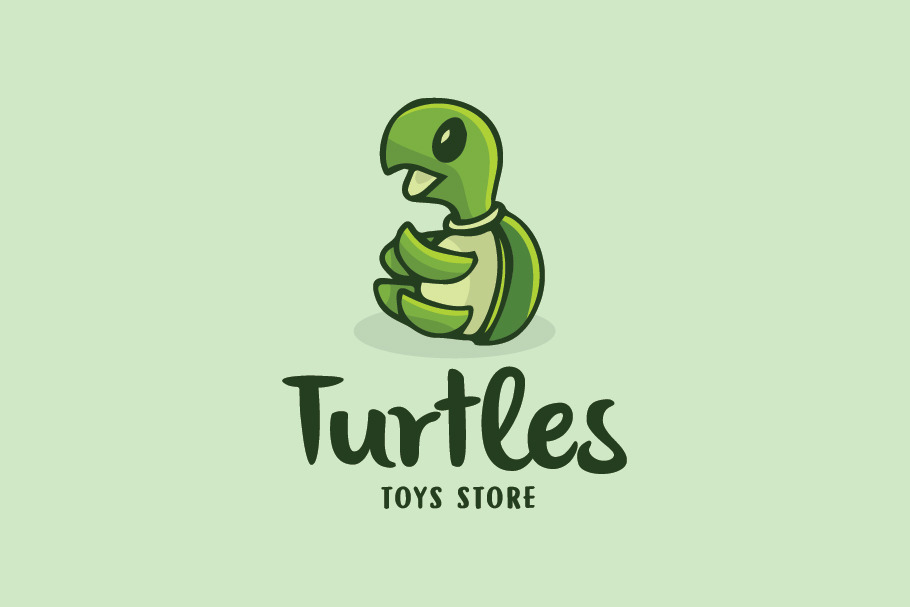 Turtles Funny Cartoon Logo, a Branding & Logo Template by nospacestore