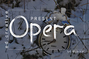 Opera Brush, a Script Font by edcreative