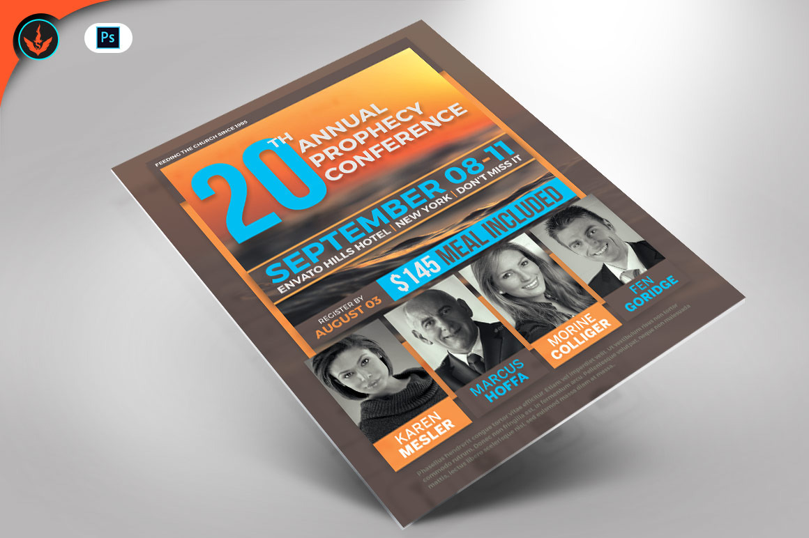 Annual Prophecy Conference Flyer, a Flyer Template by SeraphimChris ...