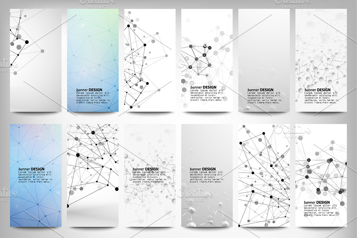 Flyers set, science backgrounds, a Flyer Template by VectorShop
