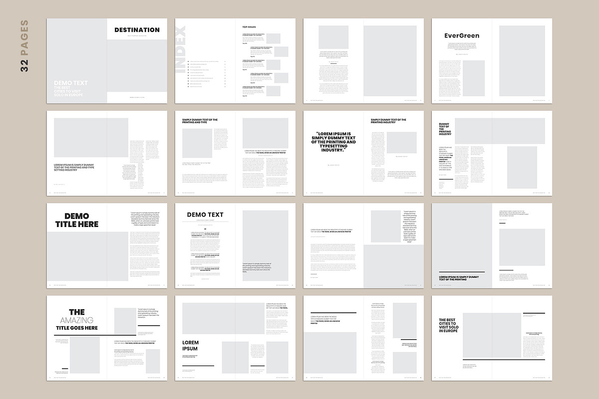 Destination Magazine, a Magazine Template by Amit Debnath
