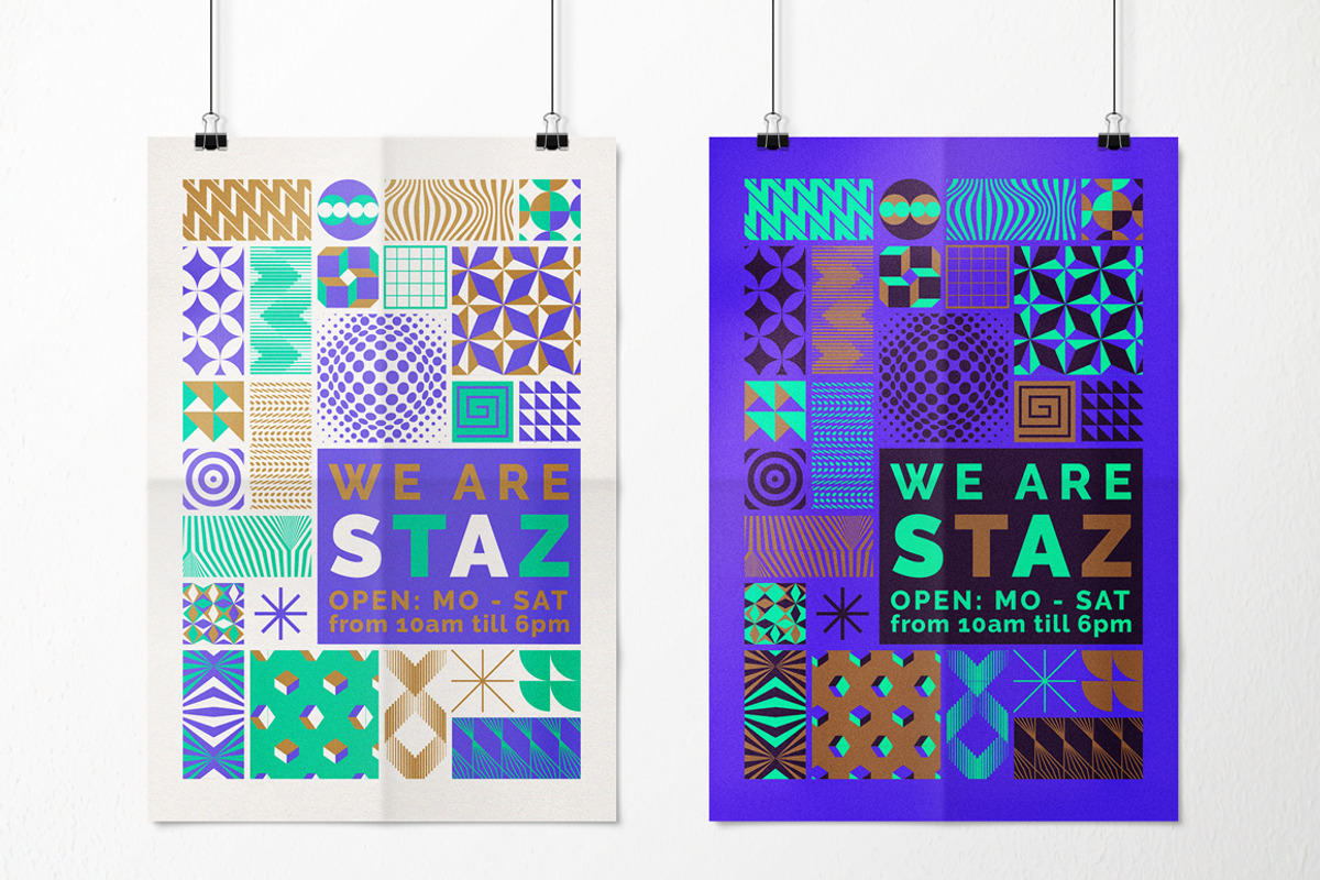 Geometric Fun 4 ~ 24 patterns, a Pattern Graphic by kloroform
