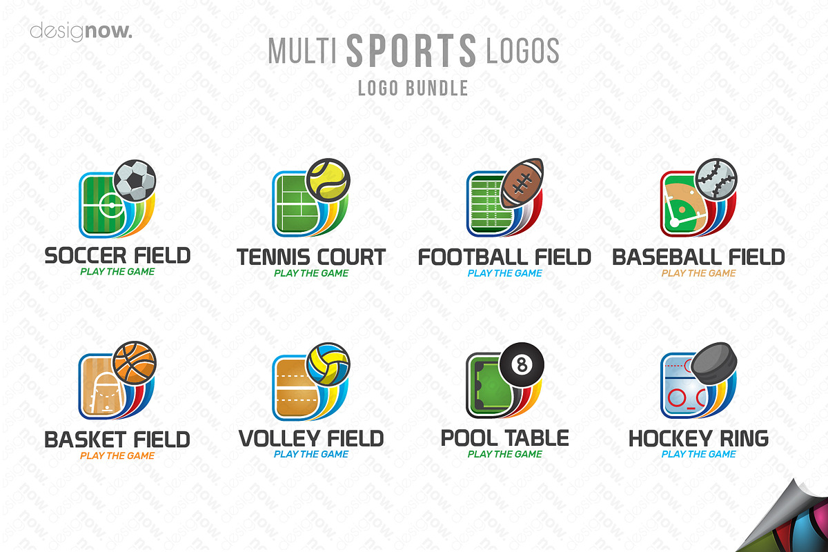Multi Sports Logos, a Branding & Logo Template by Designow Group