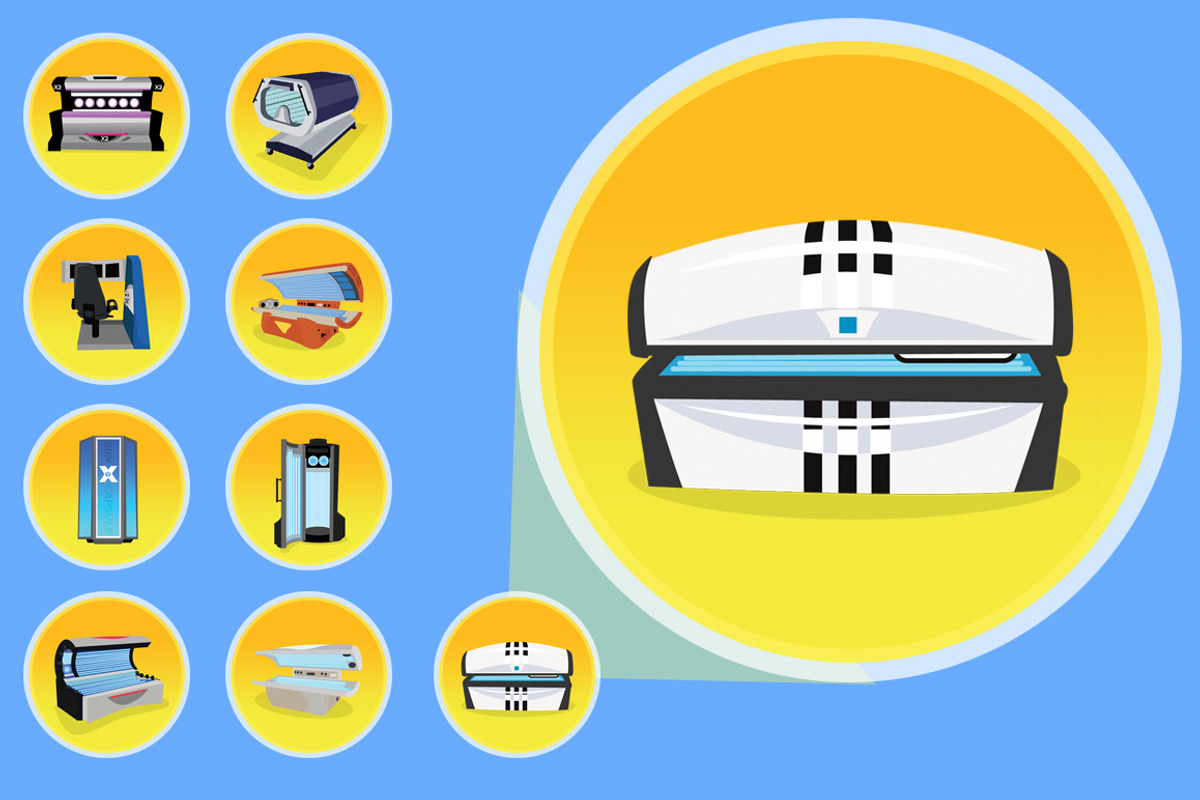 9 Tanning Bed Graphics and Icons | Creative Market
