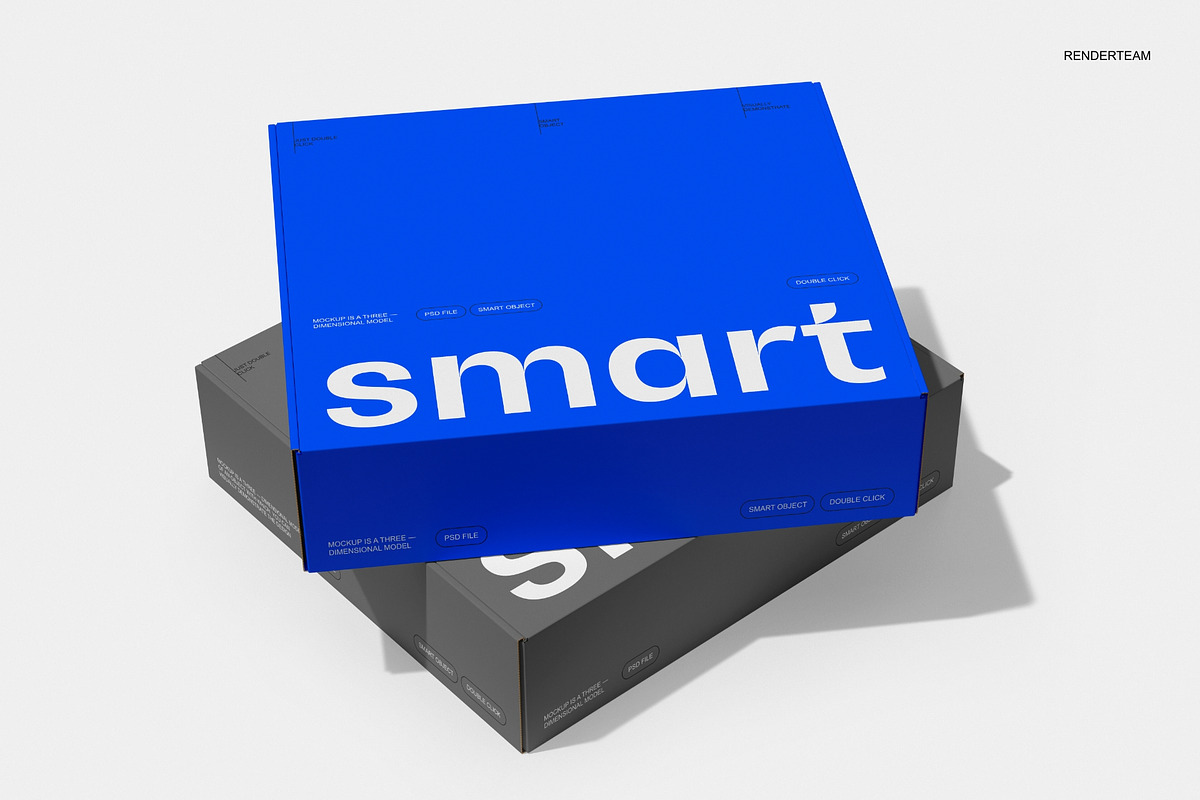 Paper Box Mockup Set (6 PSD)