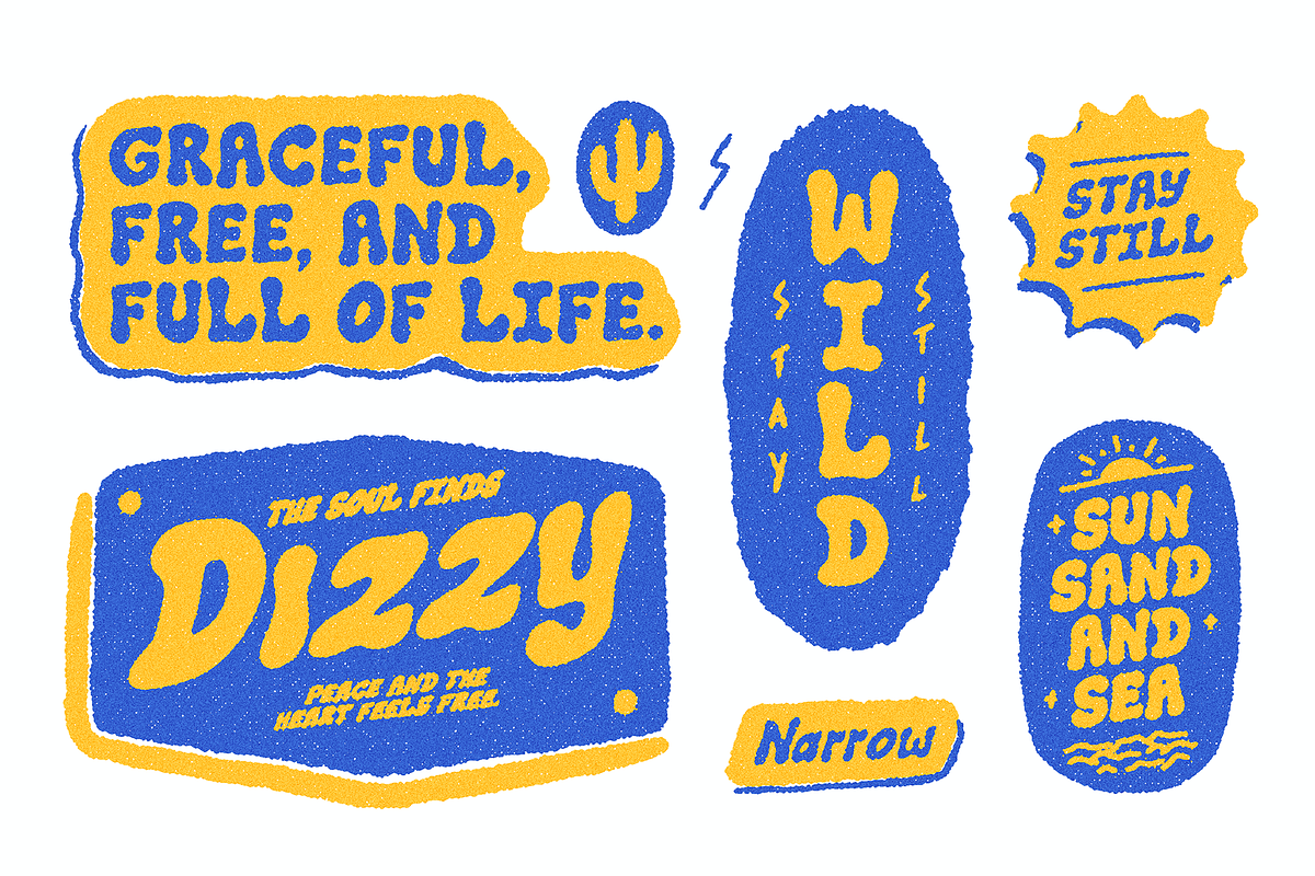 Dizzy Font, a Font by Typeparties