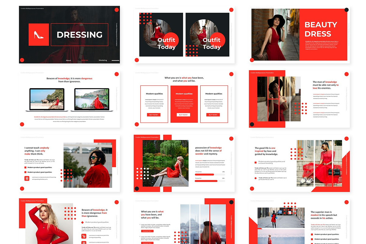 Dressing - Google Slides Template, a Presentation Template by AQR ...
