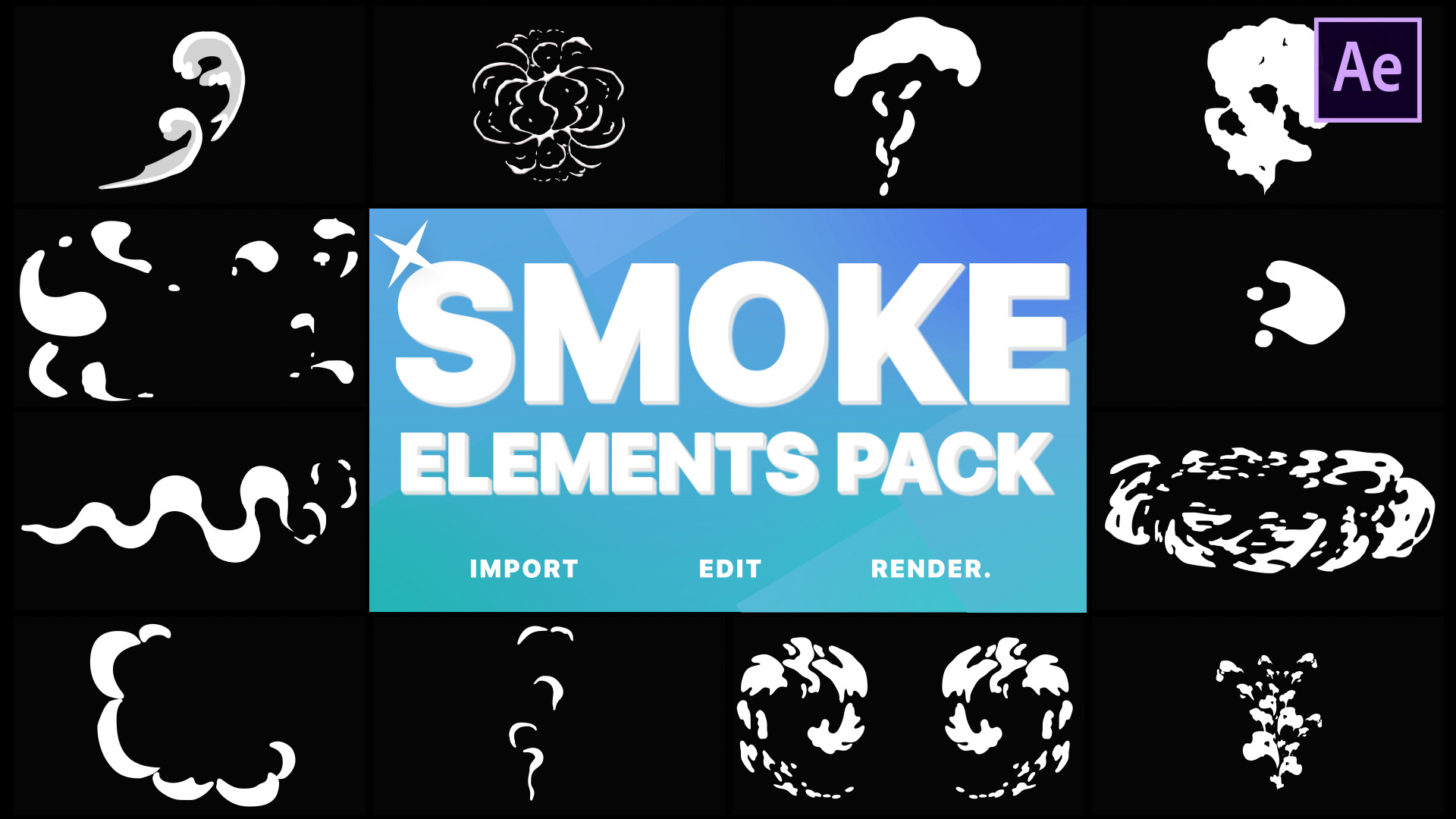 Smoke Elements | After Effects, a Templates & Theme by FlashFXbox