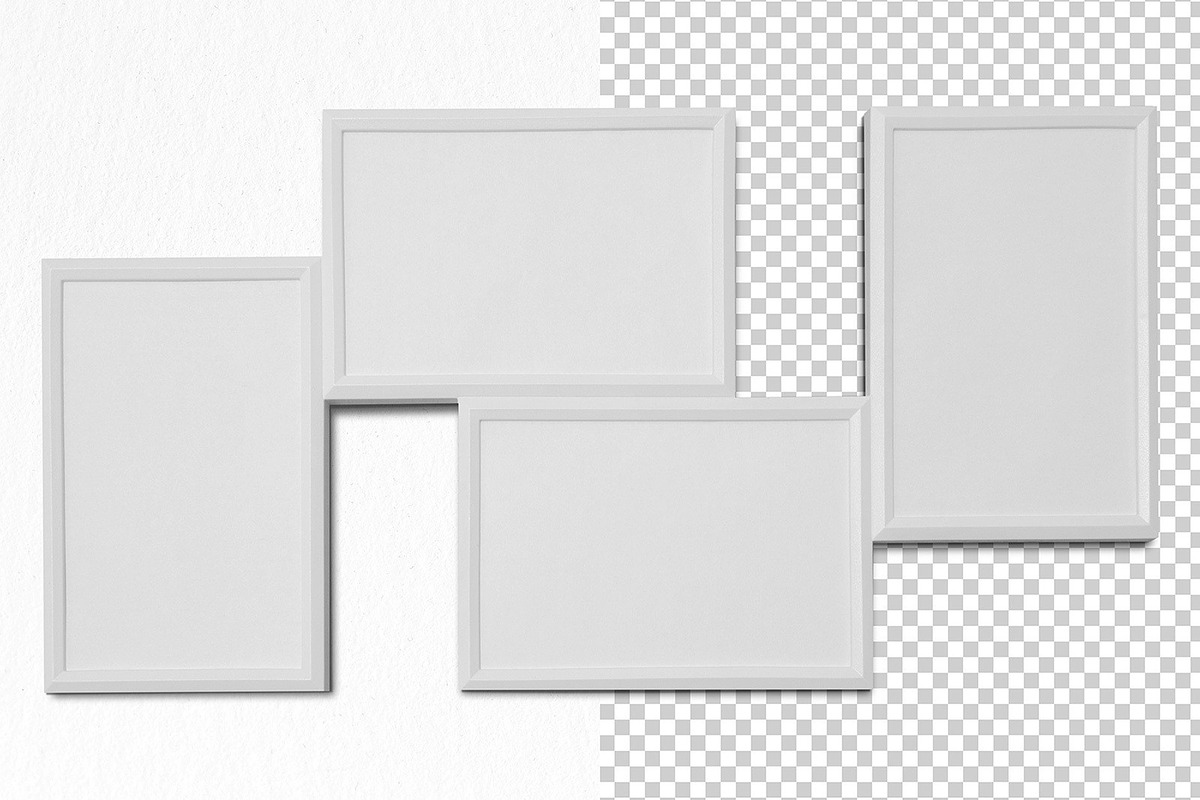 Photo Frame Collage Mockup, a Print Template by Medialoot