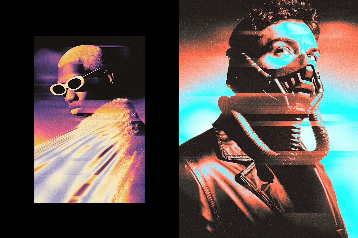 Motion Glitch Photo Effect, a Layer Style Add-On by Design Squad