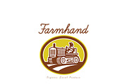 Farmhand Local Organic Producer Logo, a Branding & Logo Template by ...