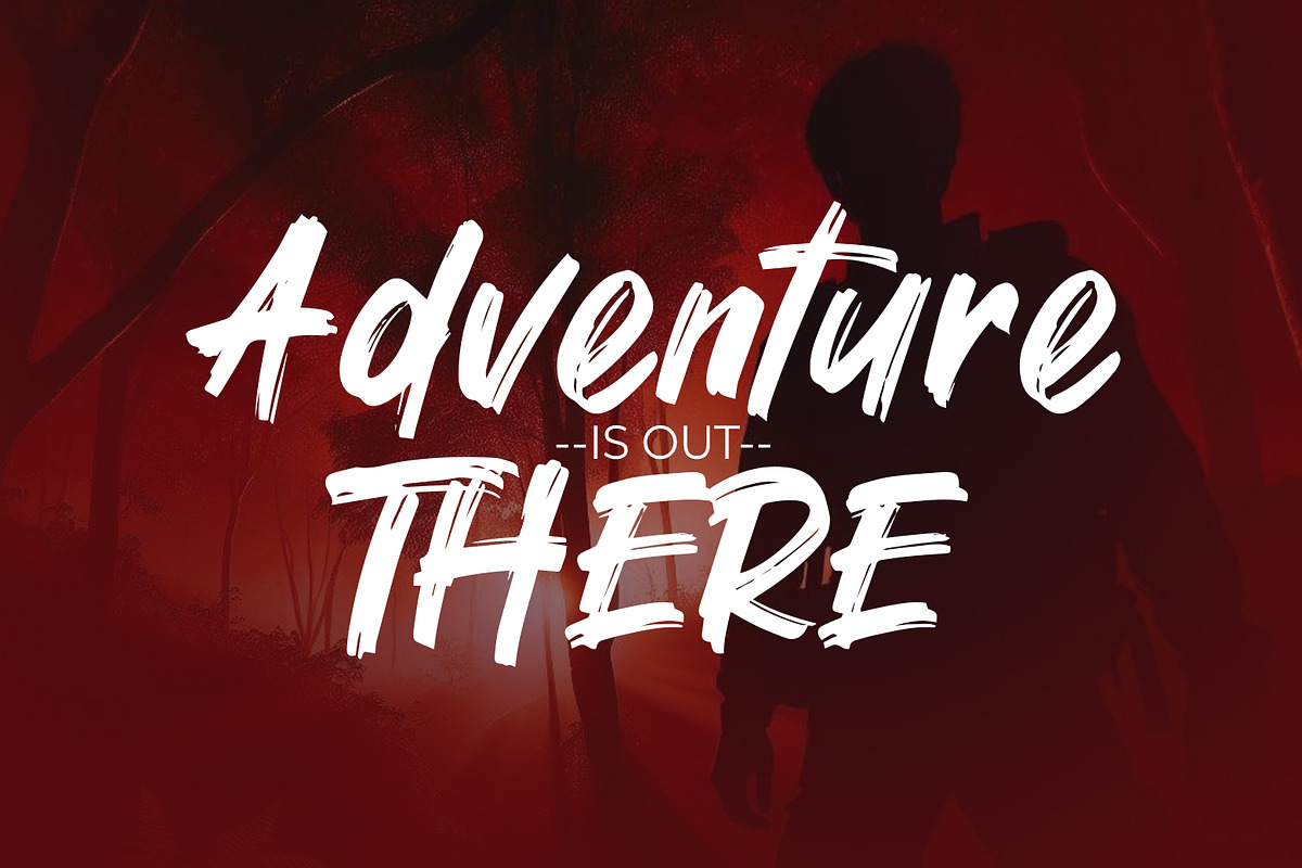 Deep Hero, a Script Font by khurasan
