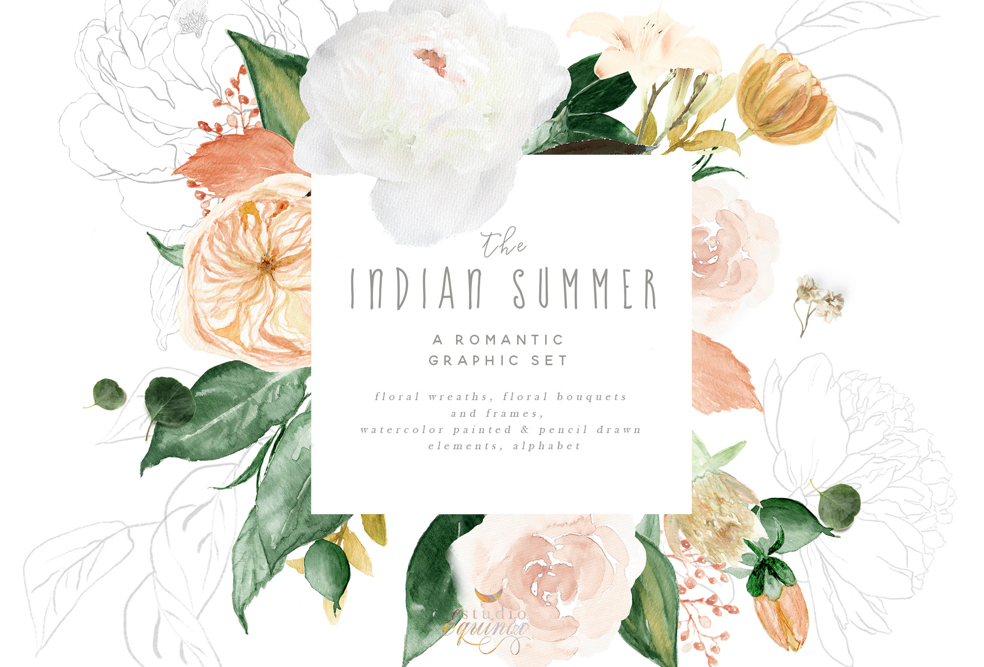 The Indian Summer - Autumnal Set, an Object Graphic by studioequinox