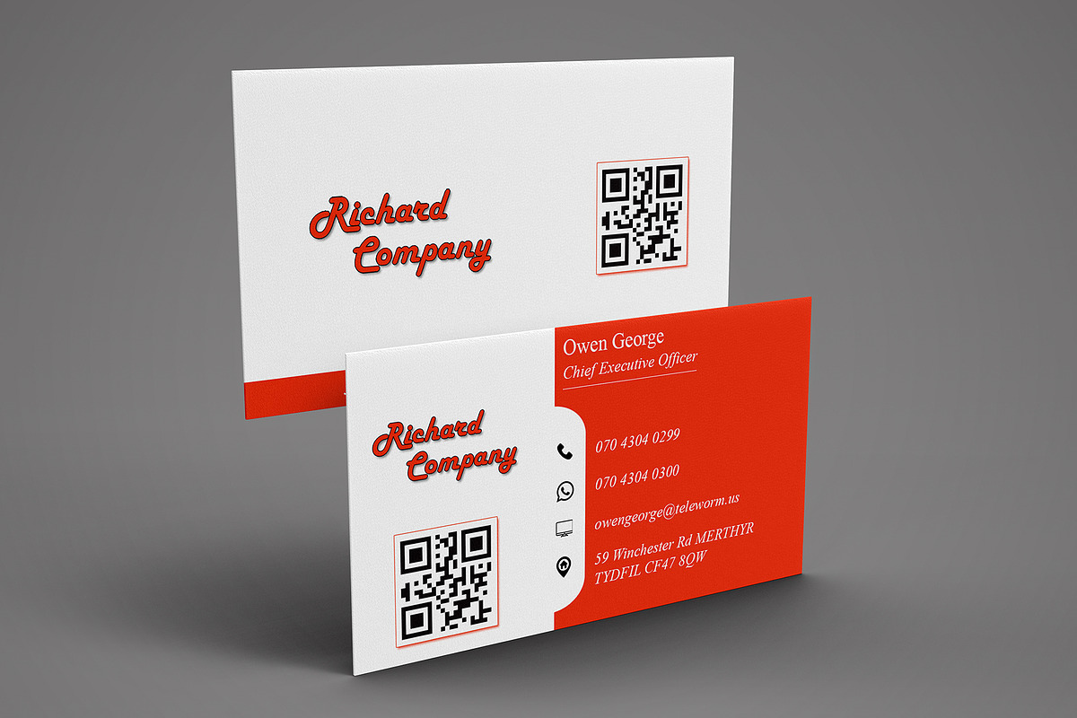 Modern Creative Double-Sided Business Card PSD
