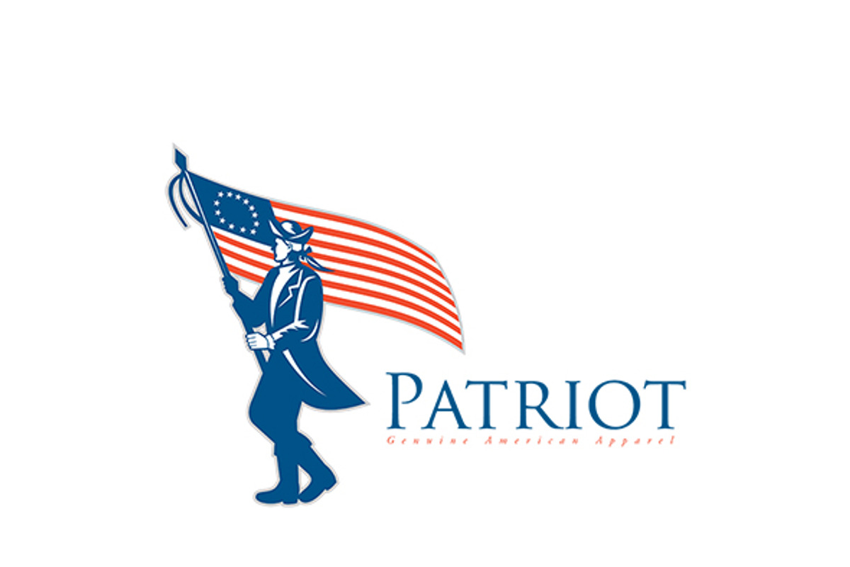Patriot Genuine American Apparel Log, a Branding & Logo Template by ...
