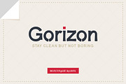 Gorizon - Sans Serif Font, a Sans Serif Font by Mightyfire