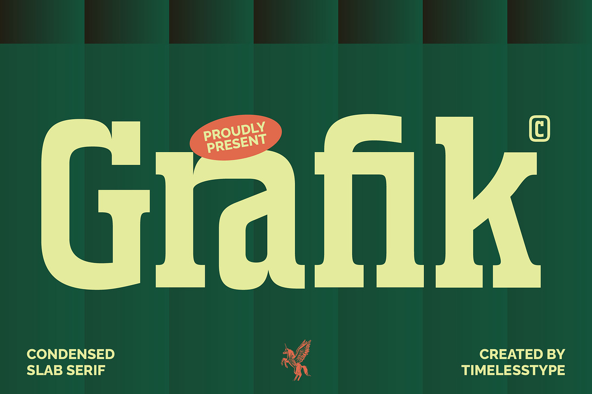 Grafik - Condensed Slab Serif, a Slab Serif Font by timelesstype.co