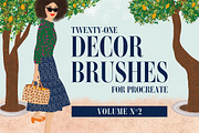 Decor Brushes for Procreate Vol. 2, a Brush Add-On by Biso Studio