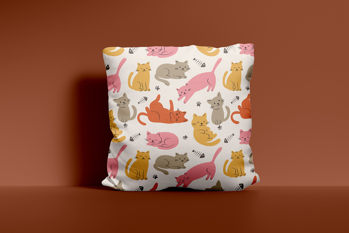 Cat Pattern, a Pattern Graphic by Neermana