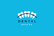 dental braces logo vector icon, a Branding & Logo Template by vastard