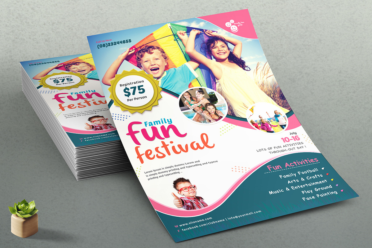 Family Fun Day Flyer Template, a Flyer Template by ThemeDevisers